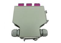 China DIN Rail Fiber Optic Distribution Box 12 Fibers Inside Wall Mounted Cabinets for sale