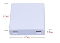 China Indoor Fiber Optic Distribution Box Mini 2 Port 2 Core Fiber Wall Mount Enclosure for sale