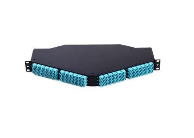 China Tri - Angle MPO - LC Fiber Optic Patch Panel 144 Ports Duplex / Simplex For LAN Network for sale