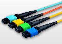 China OM1 OM2 MPO Trunk Cable , MTP - MPO Fiber Connector For LAN Network for sale