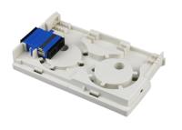 China Gray Plastic Fiber Optic Distribution Box  2 *  SC FTTH Flame Retardant For Indoor for sale