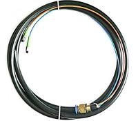 China 5M Waterproof SC / APC Pigtail , G652D 2 Core Single Mode Fiber Optic Cable for sale