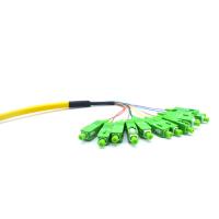 China CATV / ODF SC Optical Fiber Pigtail 12 Core Bundle With Zirconium Dioxide Ferrule for sale