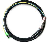 China Outdoor Optical Fiber Pigtail SC / APC 2 Core Black Jacket For Local Area Network for sale