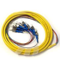 China Durable 12 Core Fanout Pigtail Single - Mode Bunch Ribbon Fiber Optic Cable for sale