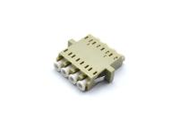 China 4 Core LC Quad Adapter For TFFH , Free Samples Beige Fiber Optic Connectors for sale