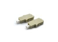 China No - Ear LC Fiber Optic Adapter MM SX Simplex Grey Ceramic Sleeve For FTTH for sale