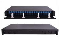 China Slim 1U Fiber Optic Patch Panel 96 Cores Sliding Open SC Type For LAN / WAN for sale
