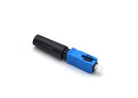 China 50mm Pre - Polished Fiber Optic Fast Connector Blue Single Mode Fiber Connectors for sale