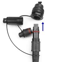 China round FTTH Pre Connectorized Cable With Waterproof Adapter Connector for sale