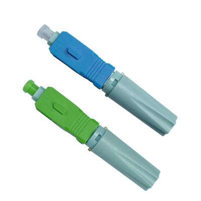 China Spiral Types FTTH Pre Embedded Fiber Optic Fast Connector Assembly On Site for sale