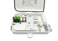 China Indoor 12 Cores Fiber Optical Distribution Box Wall Mounting Or Pole Mounting for sale