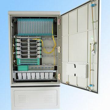 China 288fo Street Fiber Optic Cabinet Outdoor , Fiber Optic Splice Closure Cross Connection for sale