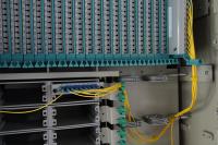 China 288fo Street Fiber Optic Cabinet Outdoor , Fiber Optic Splice Closure Cross Connection for sale