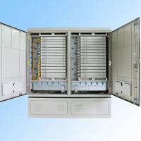 China IP 65 576FO Street Fiber Optic Joint Box Cabinet Stainless Steel SMC Housing for sale