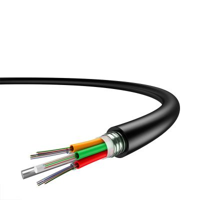 China FTTx Outdoor Armored Fiber Optic Cable Loose Tube Single Jacket for sale