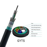 China FTTx Outdoor Armored Fiber Optic Cable Loose Tube Single Jacket for sale