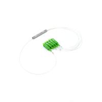 China Single Mode 1x4 PLC Fiber Optic Splitter With SC APC Connector for sale