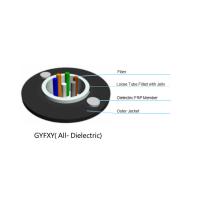 China Non Armored Uni Tube Outdoor Optical Fiber Cable Single Jacket GYXY for sale
