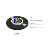 China Non Armored Uni Tube Outdoor Optical Fiber Cable Single Jacket GYXY for sale