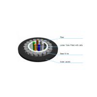China Optical Steel Wire Armored FTTH Fiber Cable Uni Tube Single Jacket for sale