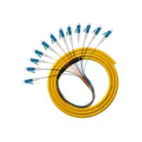 China GJPFJV Pigtail Single Mode Fiber Optic Patch Cord 12 Cores LCUPC for sale