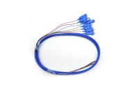China SC/APC SM 9/125 8 Core 1M Fiber Optic Bundle Pigtail CATV Pigtail Patch Cord for sale