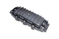 China Horizontal Fiber Optic Splice Closure Joint Box 24 Fibers 2 Inlets 2 Outlets for sale