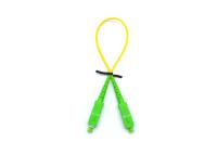 China Single Mode Sm 9/125 Fiber Optic Patch Cord APC / UPC Polishing Optical Fiber Jumper for sale