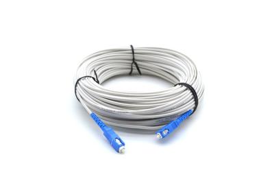 China Simplex G652D Fiber Optic Butterfly Cable Ftth Drop Patch Cord With SC/UPC Connector for sale