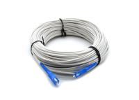 China Simplex G652D Fiber Optic Butterfly Cable Ftth Drop Patch Cord With SC/UPC Connector for sale