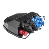 China Black 9 Ports Fiber Optic Termination Box Compatible With Waterproof Adapter for sale