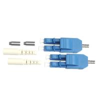 China Round Duplex Optical Fiber Patch Cord LC UPC Uniboot SM G657.A1 9/125 for sale