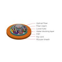 China Layer-stranded Nylon Sheathed Micro Air-blowing Fiber Cable 24-288 Cores for sale