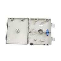 China IP55 SC Fiber Optic Distribution Box For Wall Mounting Compatible With Cables White/Grey/Black for sale