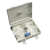 China IP55 SC Fiber Optic Distribution Box For Wall Mounting Compatible With Cables White/Grey/Black for sale