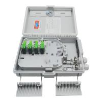 China Fiber Optic Cables SC Connector 16 cores Fiber Distribution Box ABS PC for sale