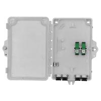 China IP55 White Grey Black ABS PC Fiber Optic Distribution Box For Wall Mounted Pole Installation for sale