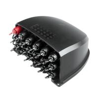 China Mini SC Fiber Optic Distribution Box 18 Cores Black ABS Protection with SC Connector for sale