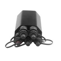 China Black Waterproof SC Fiber Optic Distribution Box With Optitap Adapter Type And IP68 Protection Level for sale