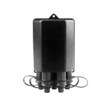China Black Waterproof SC Fiber Optic Distribution Box With Optitap Adapter Type And IP68 Protection Level for sale