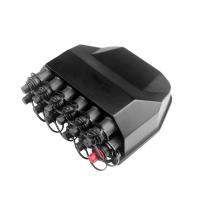 China IP68 Rated Black 12 Cores Optical Fiber Distribution Box with  Optitap Waterproof Adapters for sale