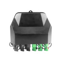 China Black ABS Fiber Optic Distribution Box with SC Connectors for 1*12 Splitter for sale