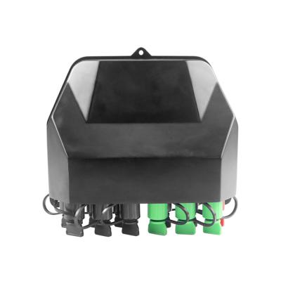 China Black ABS Fiber Optic Distribution Box with SC Connectors for 1*12 Splitter for sale