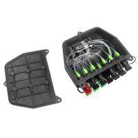 China Black ABS Fiber Optic Distribution Box with SC Connectors for 1*12 Splitter for sale