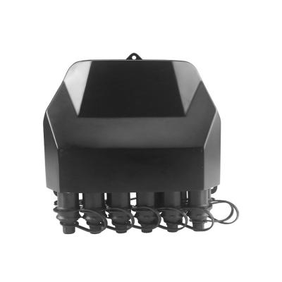 China IP68 Rated Black 12 Cores Optical Fiber Distribution Box with  Optitap Waterproof Adapters for sale