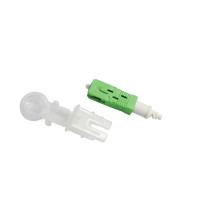 China Fast Connector SC/APC Single mode Fiber Optic PrePolished Connector for 0.25mm Bare Fiber or 0.9mm Pigtail for sale
