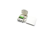 China Outdoor 8 Cores Gray Fiber Optic Distribution Box With 1*8 PLC Splitter for sale
