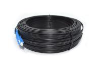 China 1 Fiber Singlemode 9/125 OS2, Metal Strength Member, LSZH Self-supporting FTTH Drop Cable GJYXCH for sale