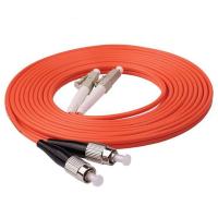 China Durable Multimode Fiber Optic Cable 1m 3ft LC UPC To FC UPC Duplex 2.0mm PVC OM1 for sale